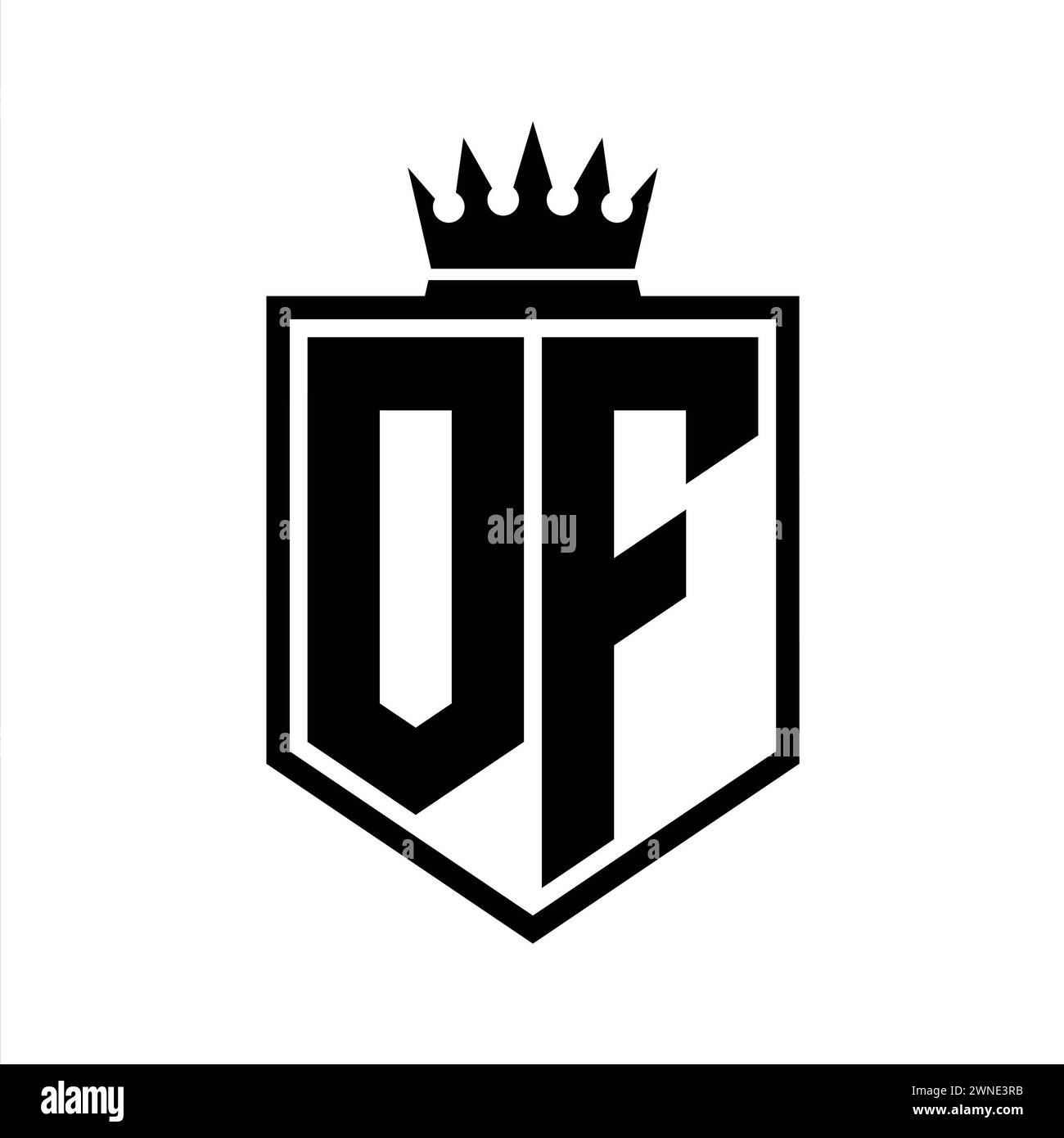 Monogram logo vector with letters hi-res stock photography and images ...