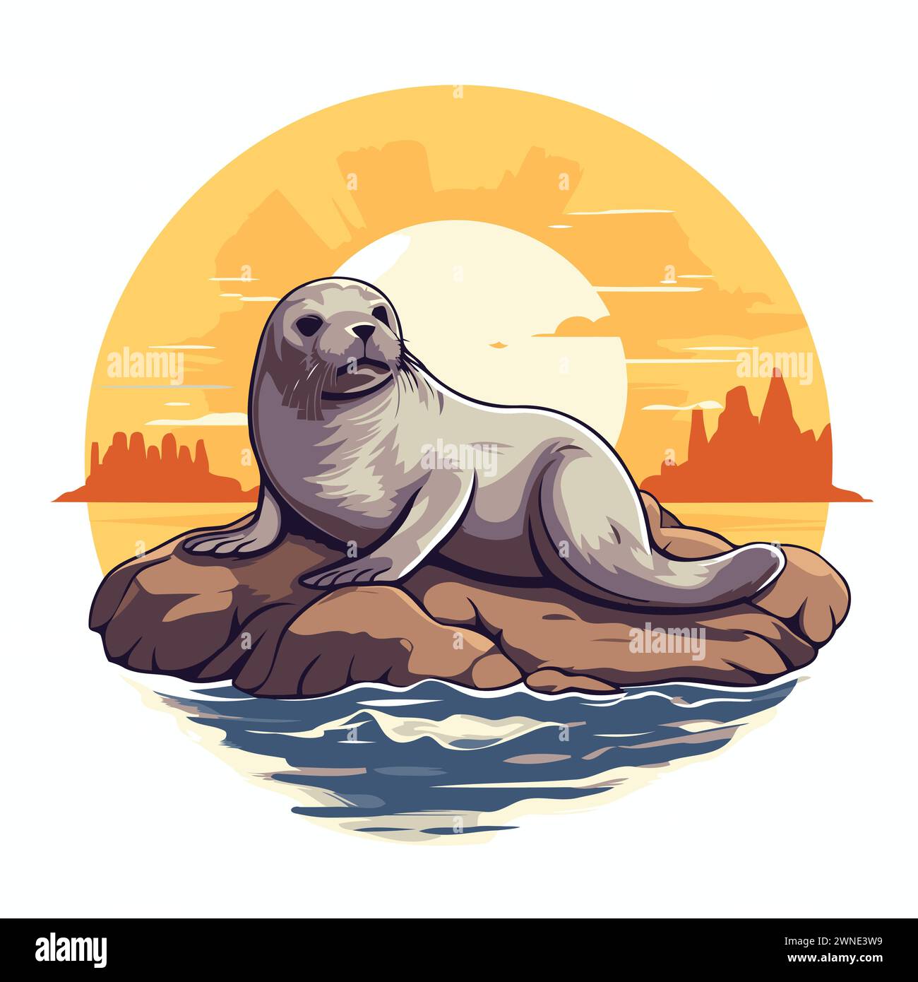 Mammal sealion Stock Vector Images - Alamy