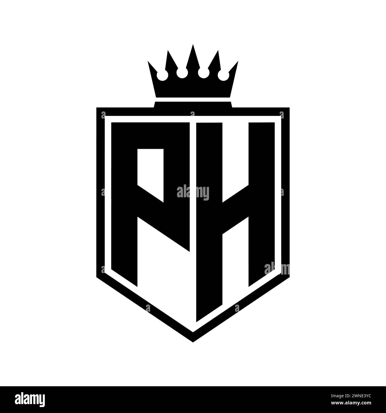 Ph letters logo design creative Cut Out Stock Images & Pictures - Alamy