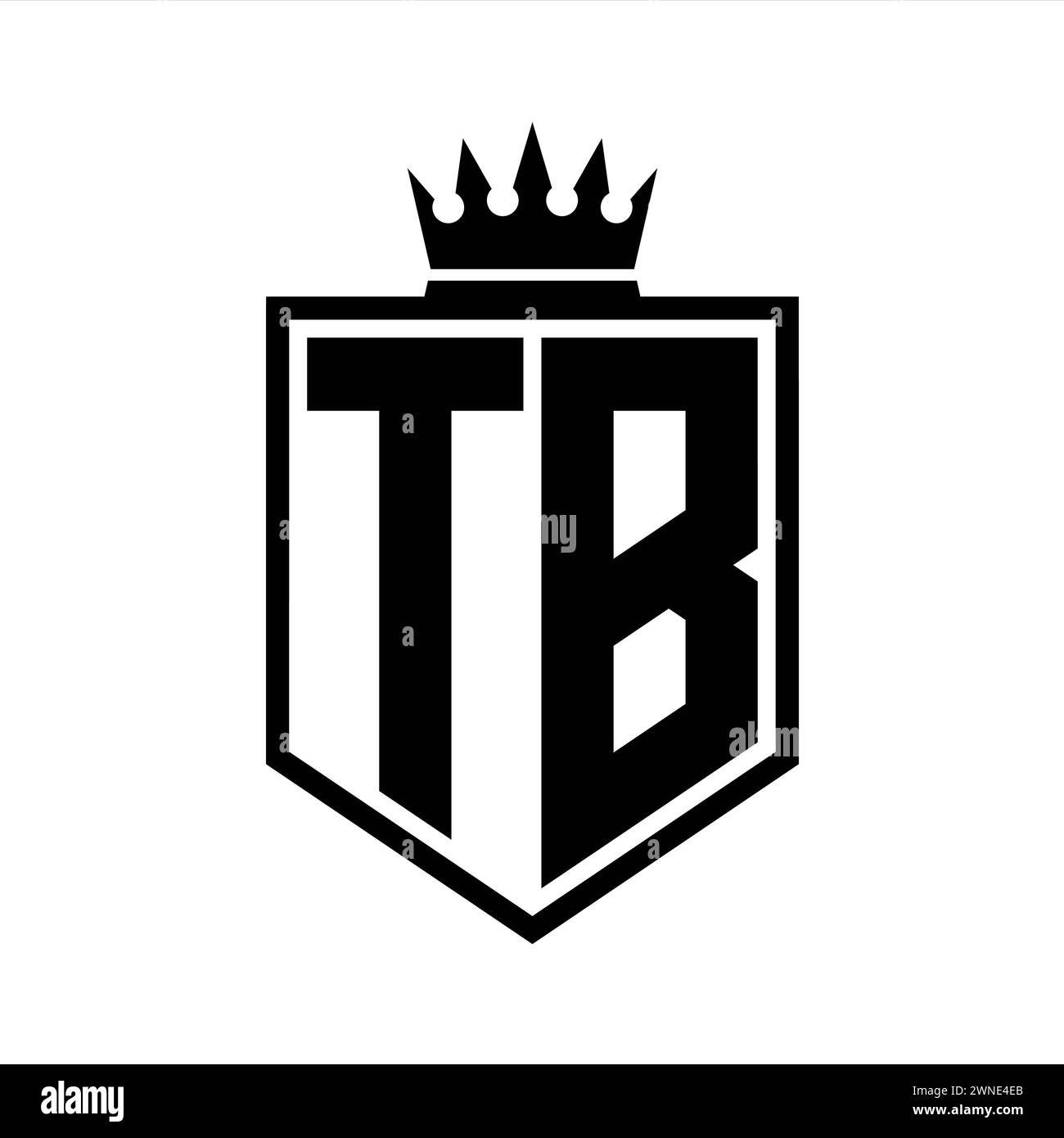 Monogram logo vector with letters hi-res stock photography and images ...