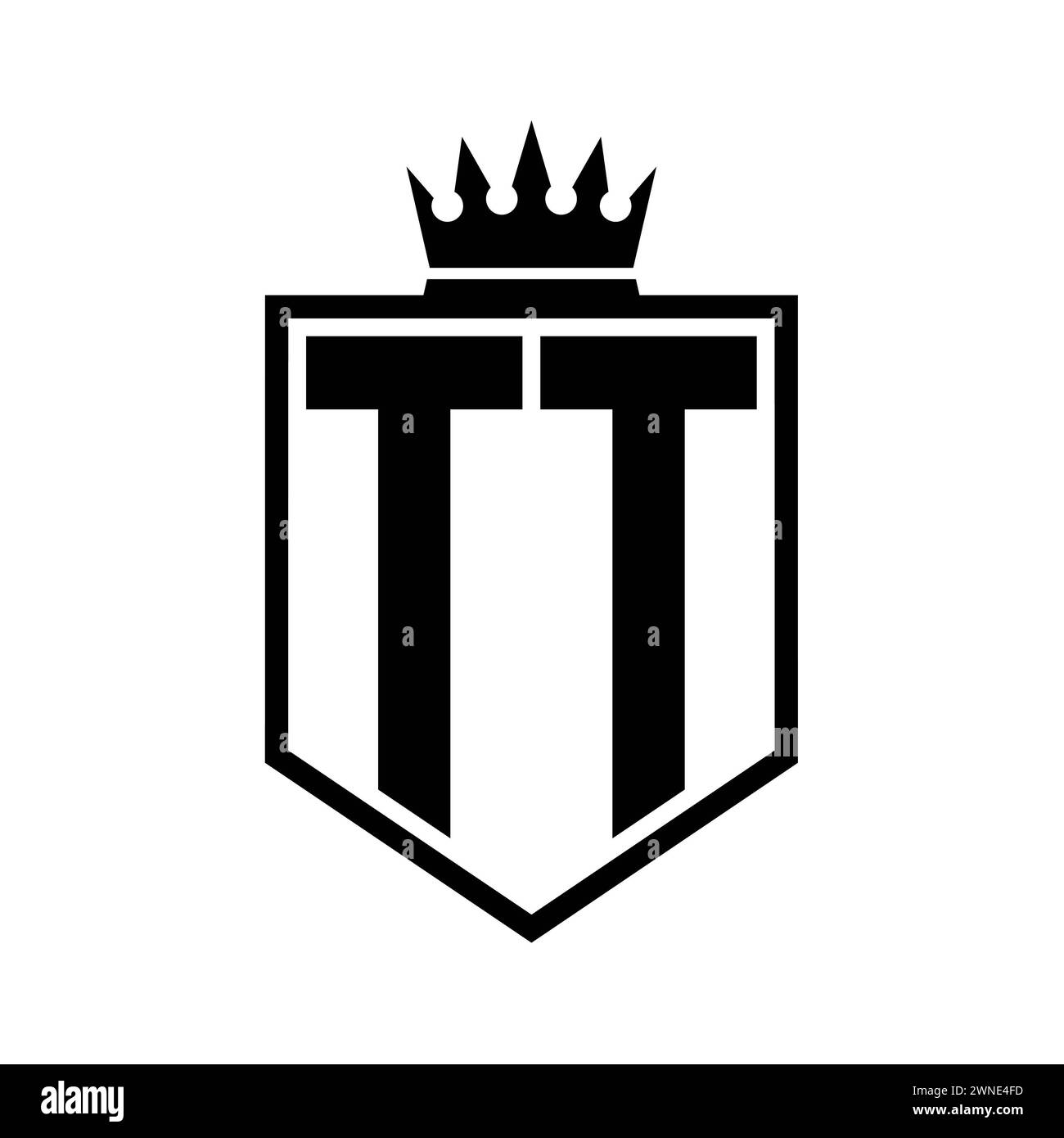 Tt modern logo Black and White Stock Photos & Images - Alamy