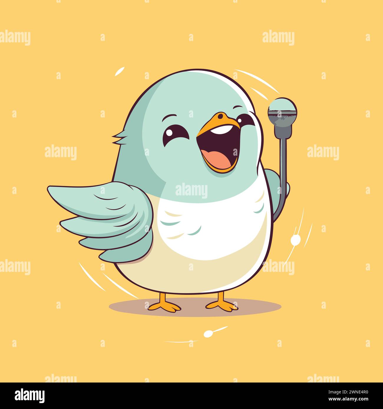 Songbird singing Stock Vector Images - Alamy