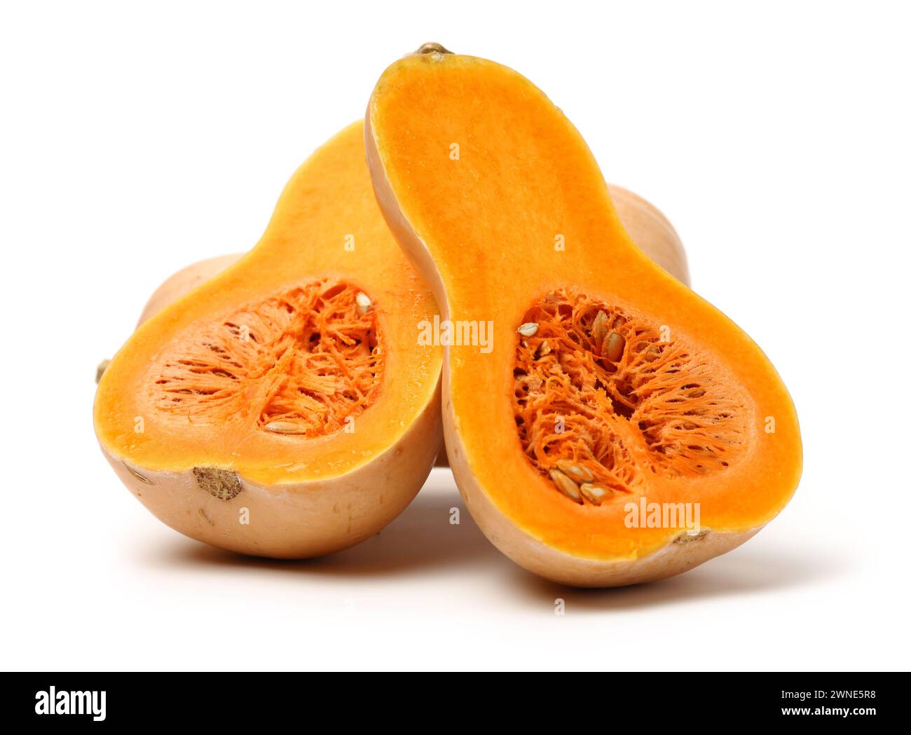 butternut squash isolated on white background Stock Photo - Alamy