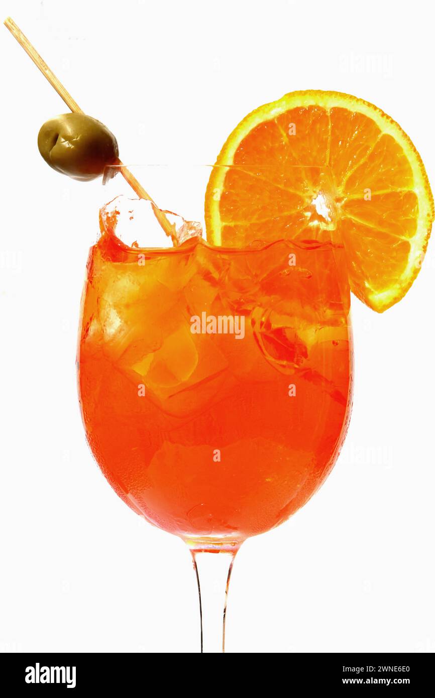 A glass of aperol spritz Stock Photo - Alamy