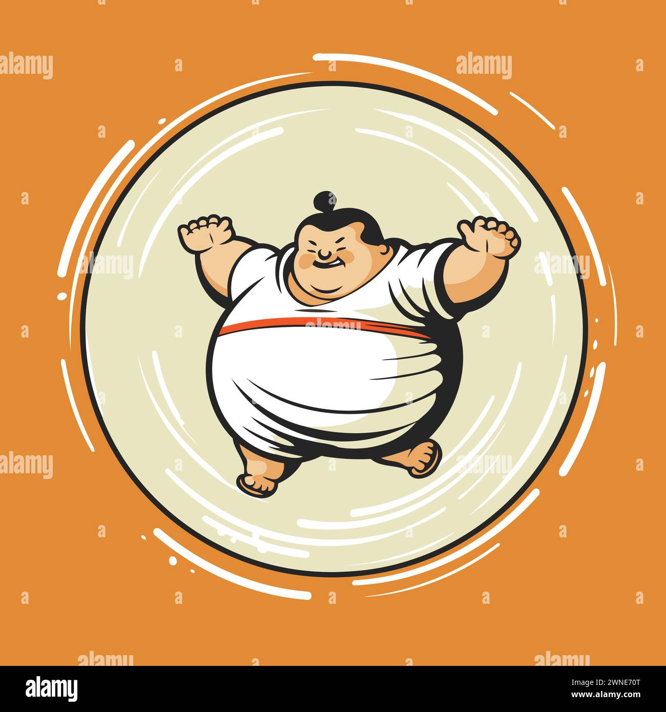 Fat man cartoon character Stock Vector Images - Alamy