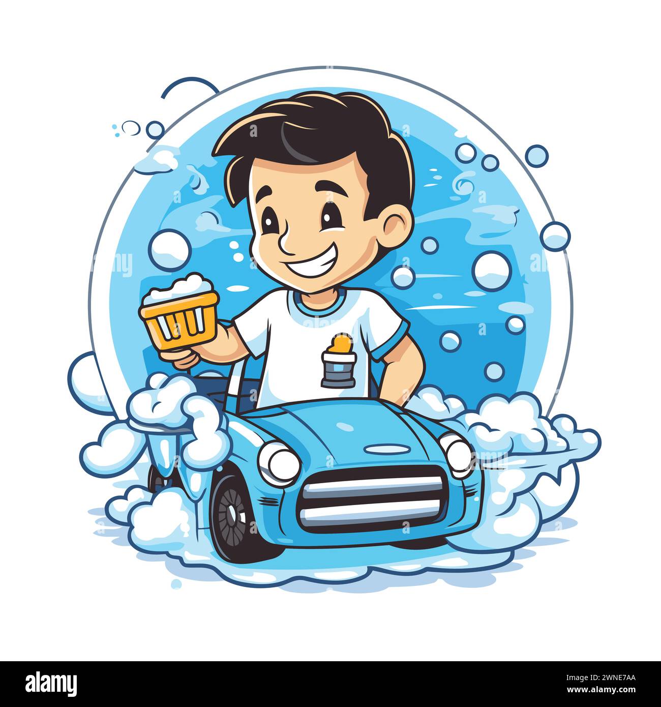 Car wash cartoon hi-res stock photography and images - Alamy