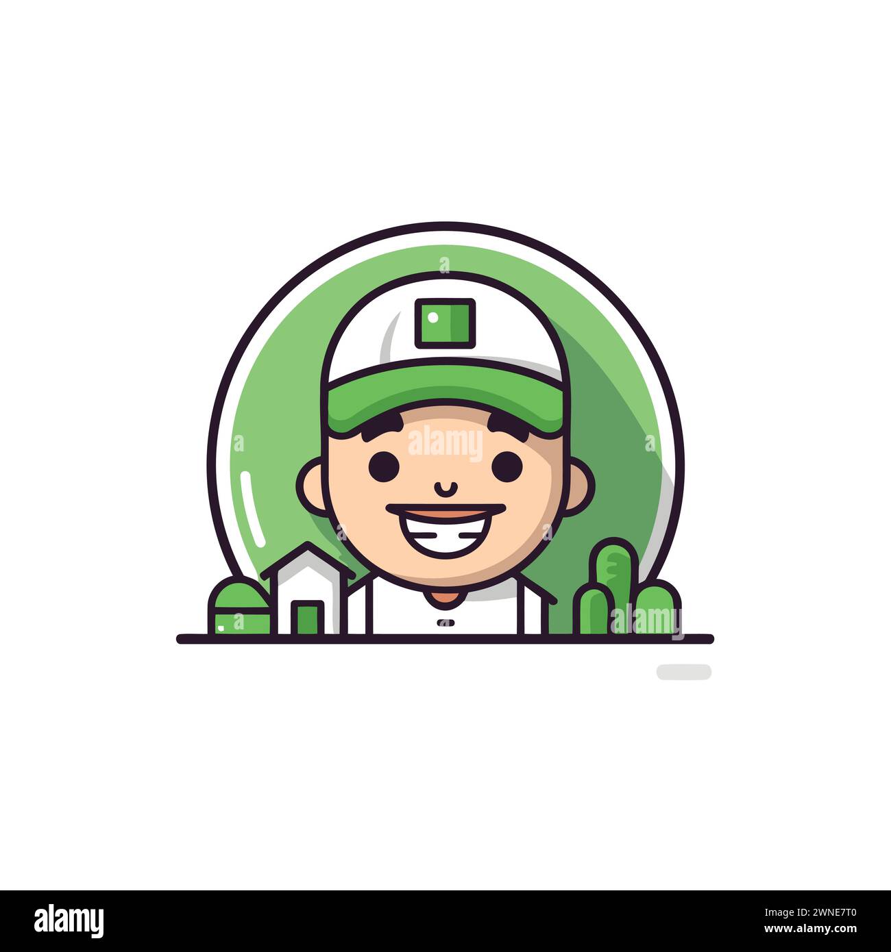 Boy in baseball cap Cut Out Stock Images & Pictures - Alamy
