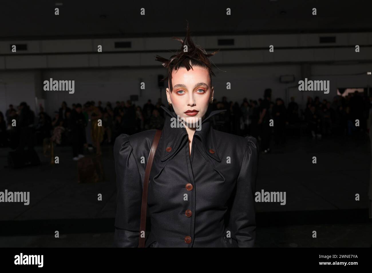 Emma Chamberlain attends the Vivienne Westwood Fall/Winter 2024-2025 ...