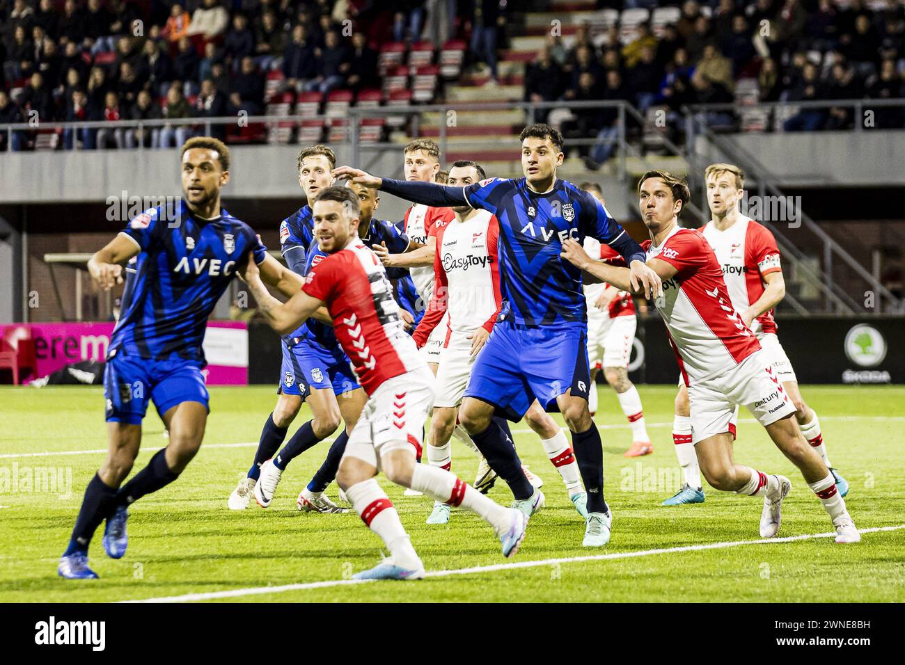 EMMEN - 01-03-2024. Stadium De Oude Meerdijk. Keuken Kampioen Divisie, KKD. Season 2023-2024. FC ...