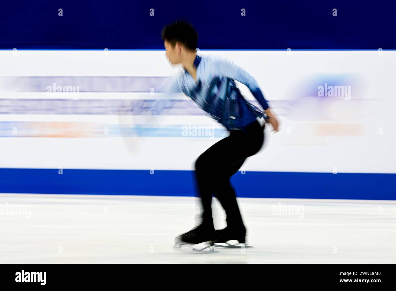 Yu-Hsiang LI (TPE), during Junior Men Free Skating, at the ISU World ...