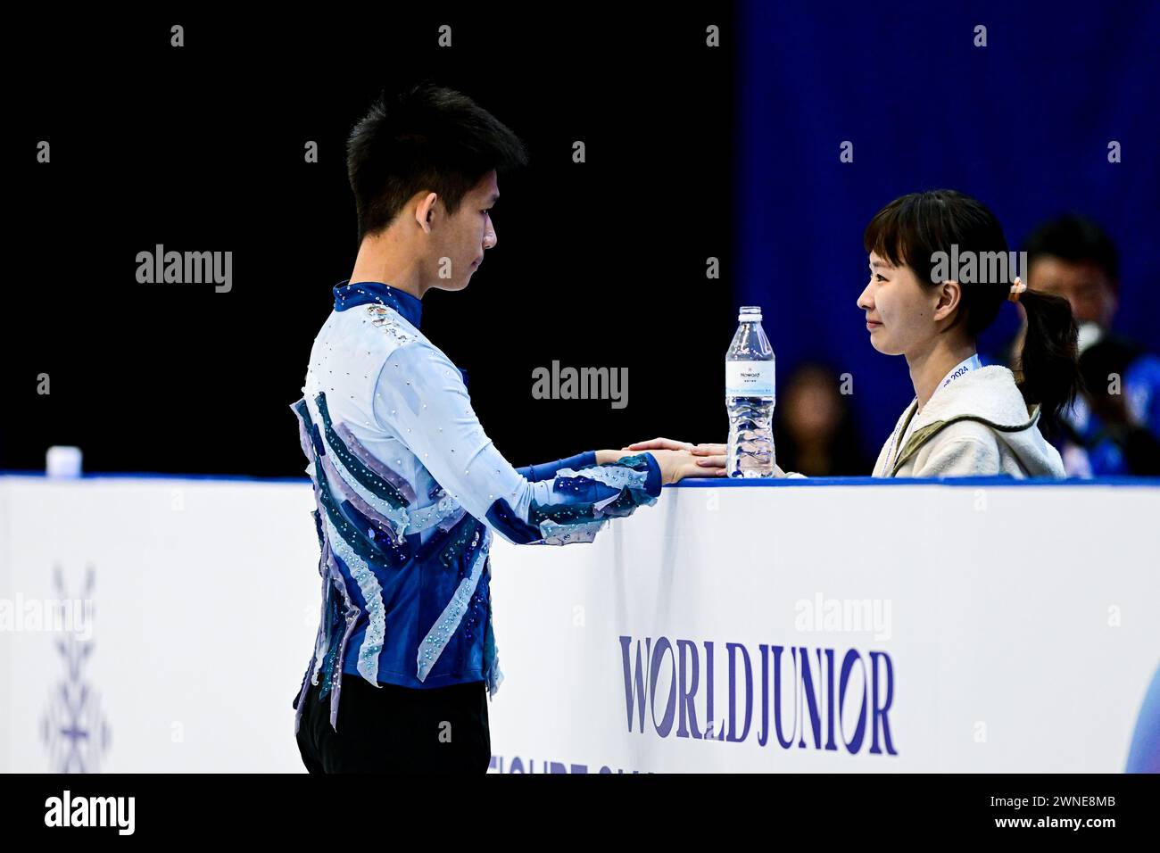 Yu-Hsiang LI (TPE), during Junior Men Free Skating, at the ISU World ...