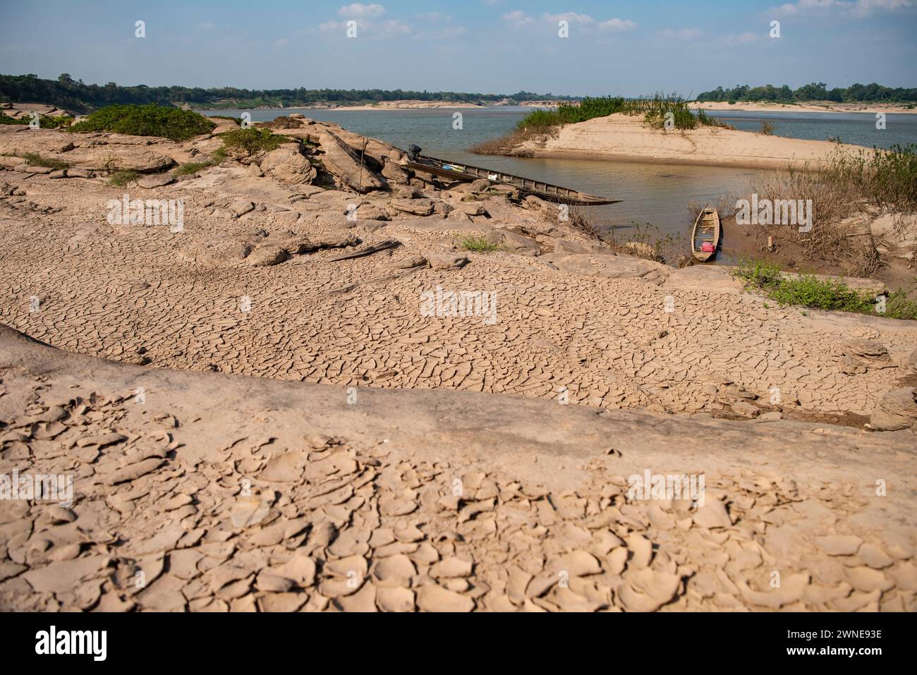 Hat Chom Dao or Kaeng Chom Dao at Ban Non Tan Village at Mekong River ...