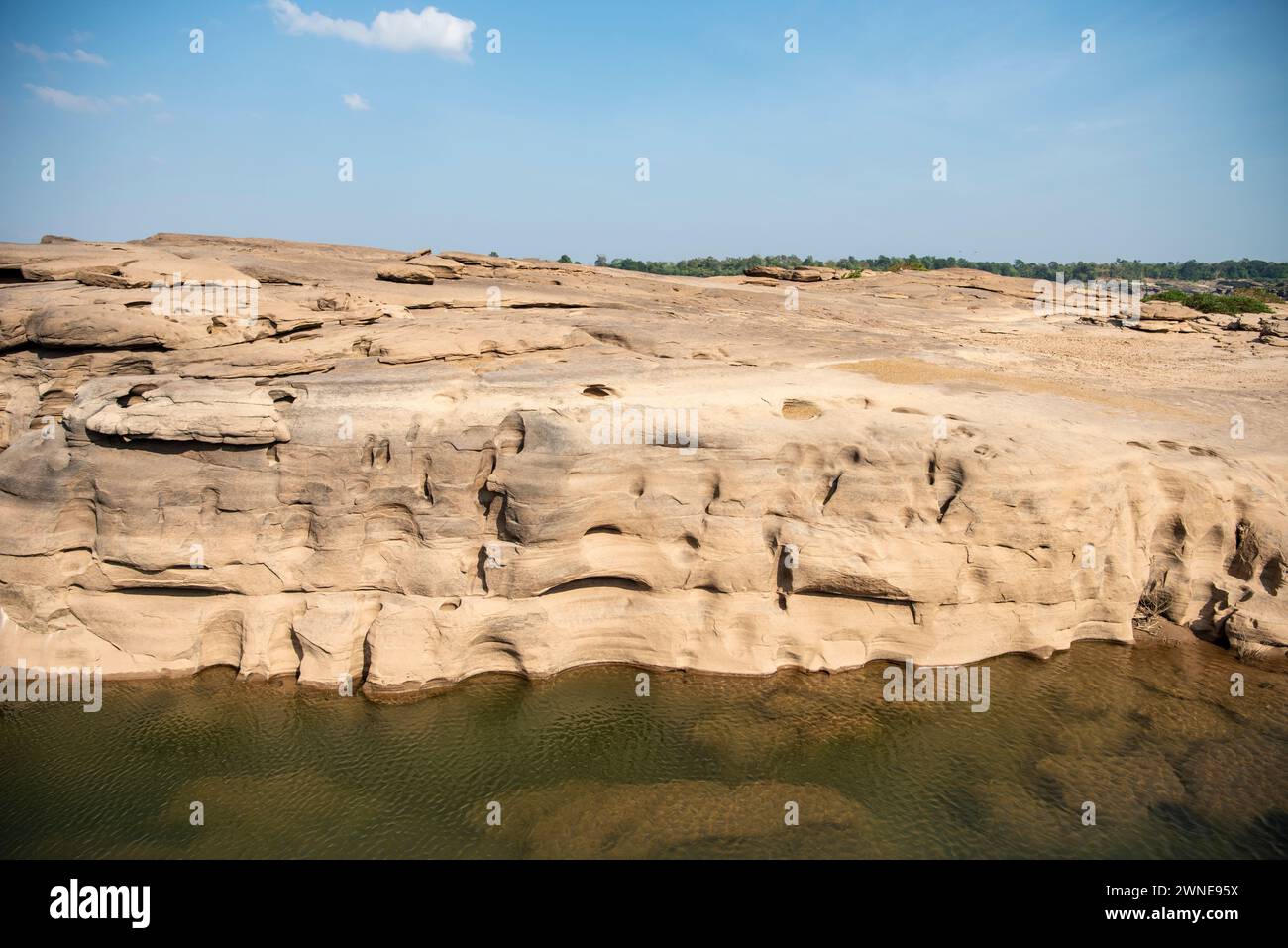 Hat Chom Dao or Kaeng Chom Dao at Ban Non Tan Village at Mekong River ...