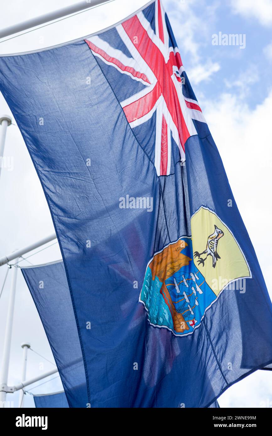 The flag of St Helena Stock Photo - Alamy