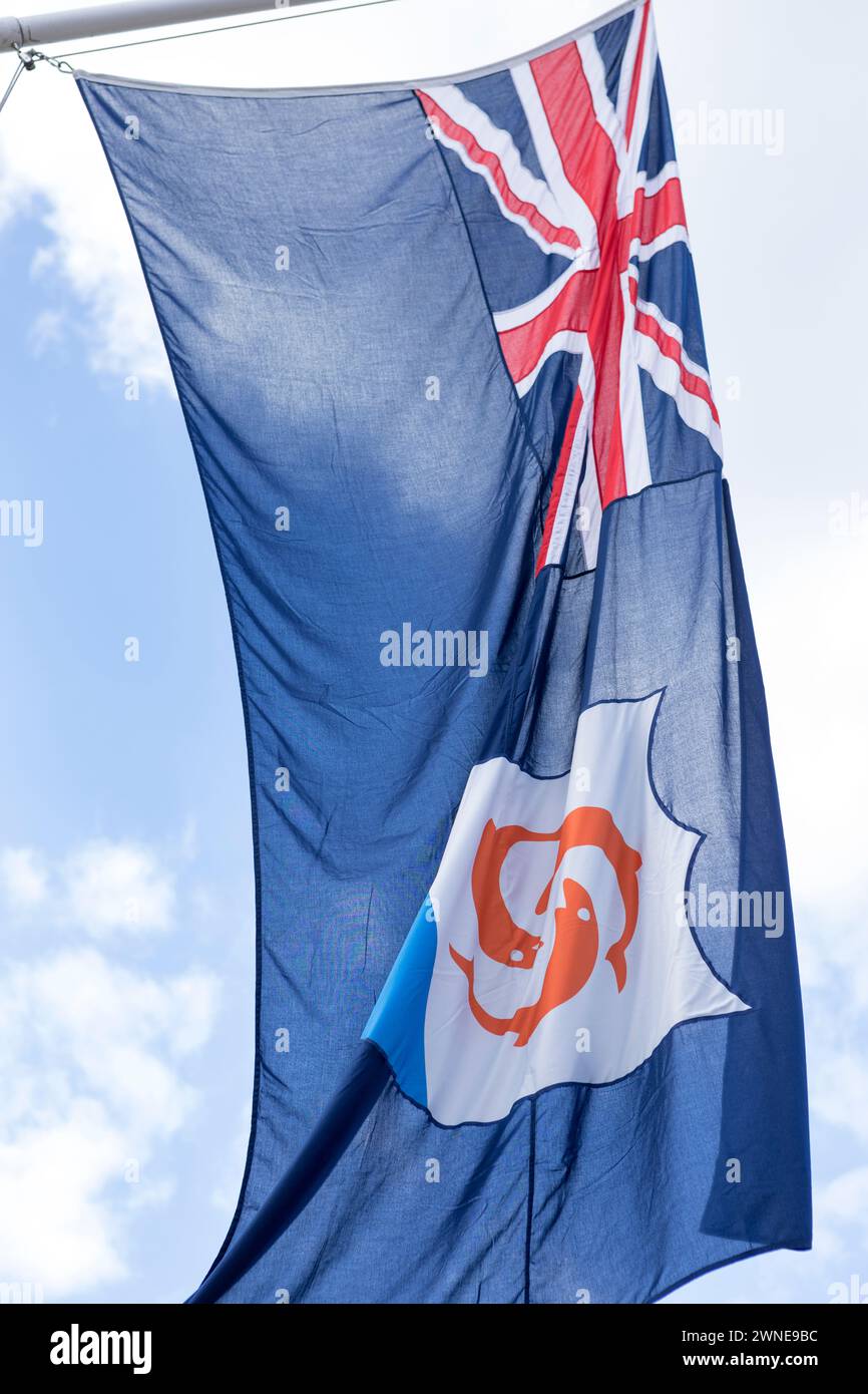 The flag of Anguilla Stock Photo - Alamy