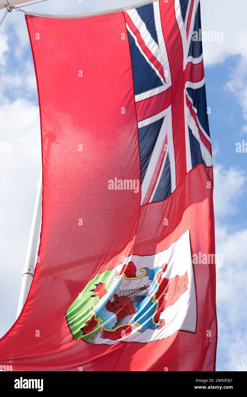 The flag of Bermuda Stock Photo - Alamy