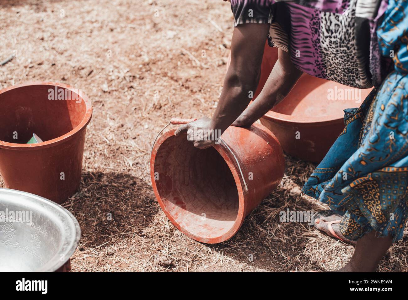 Ouagadougou, Burkina Faso. December 2017. Traditional food and food ...