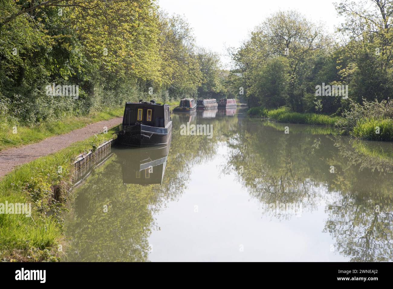 The Grand Union canal-Stockton locks Stock Photo - Alamy