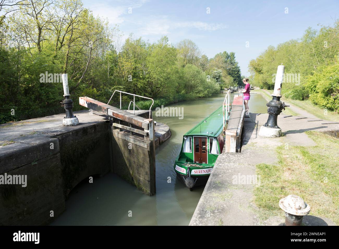 The Grand Union canal-Stockton locks Stock Photo - Alamy
