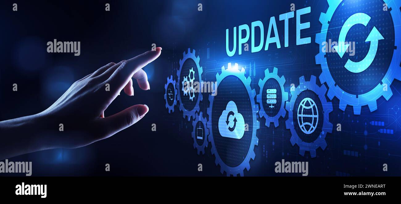 Update software system upgrade download new version internet technology ...