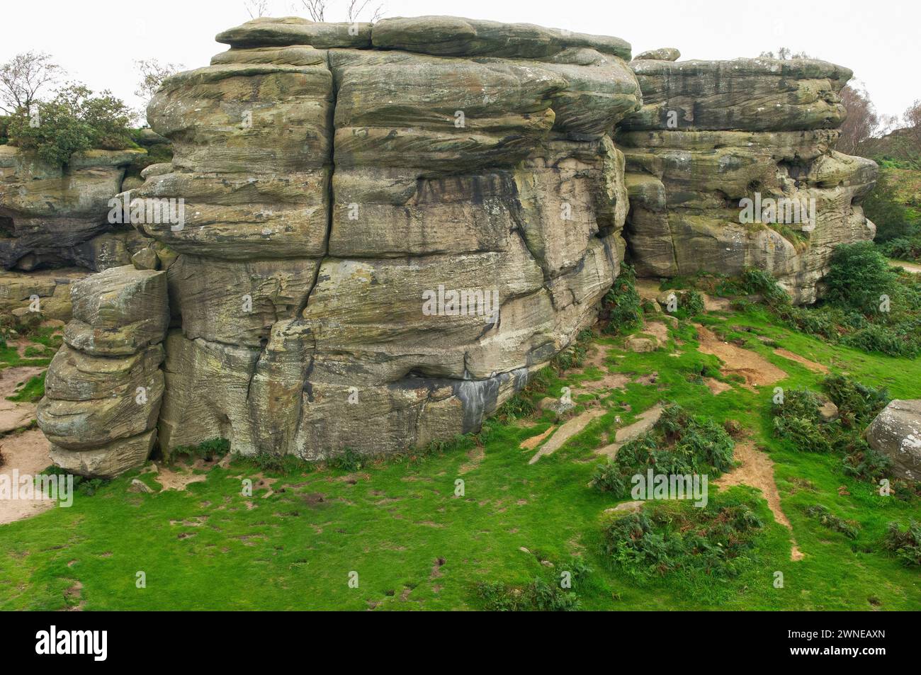 Brimham Rocks, Yorkshire, England, United Kingdom Stock Photo - Alamy