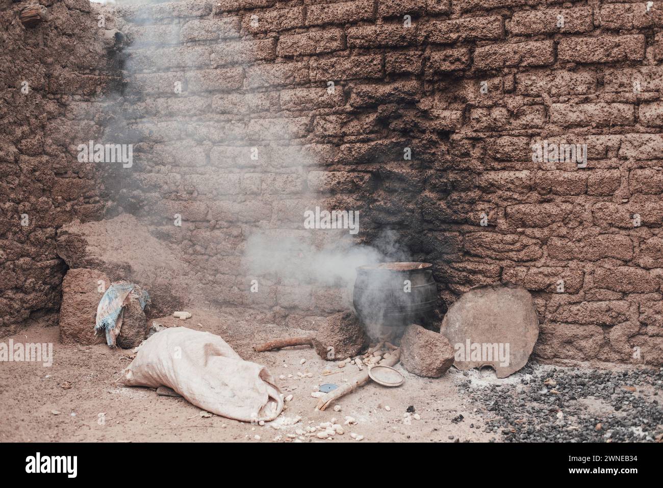 Ouagadougou, Burkina Faso. December 2017. Traditional food and food ...