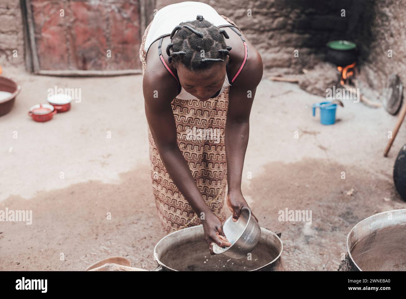 Ouagadougou, Burkina Faso. December 2017. Traditional food and food ...