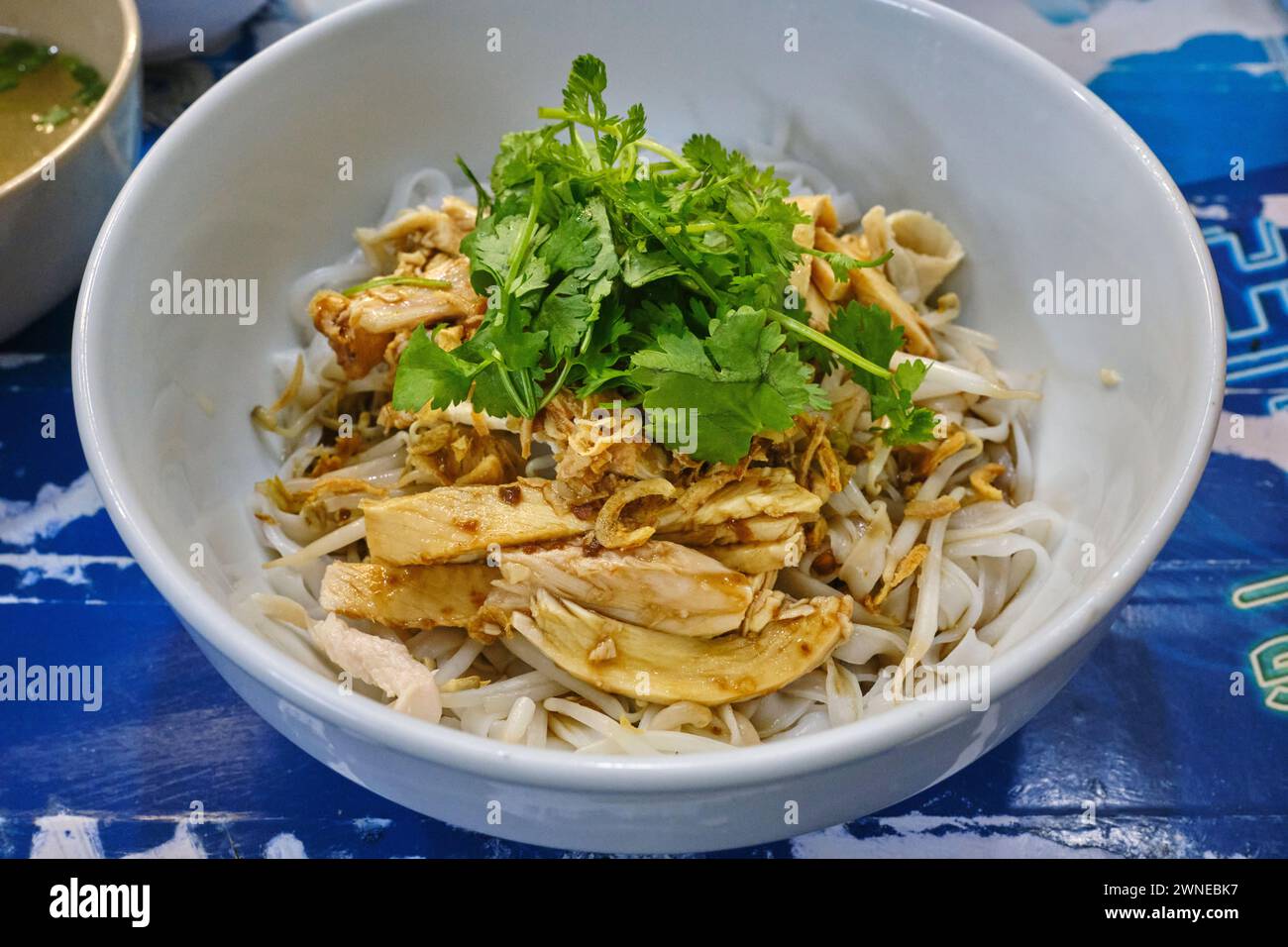 Jan 2024, Pho Ga Tron, Vietnamese dry noodle dish topped with chicken ...