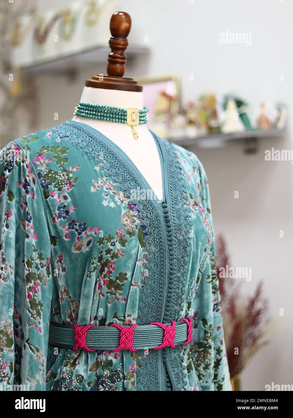 Authentic Moroccan caftan traditional Moroccan craftsmanship Stock ...