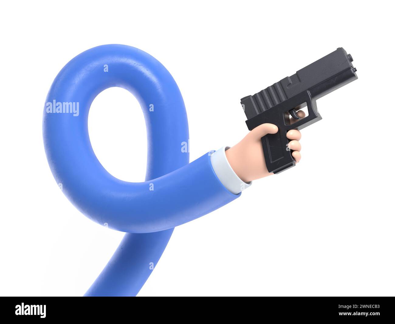 Cartoon Gesture Icon Mockup.Hand drawn cartoon illustration of human ...