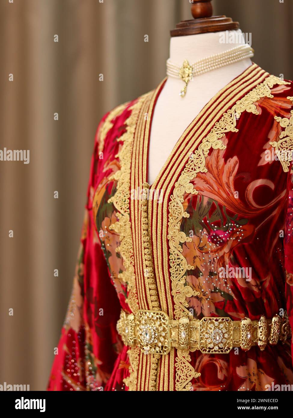 Authentic Moroccan caftan traditional Moroccan craftsmanship Stock ...