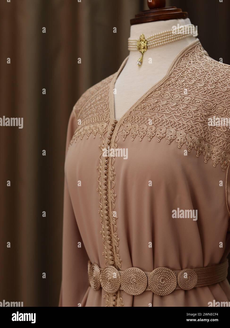 Authentic Moroccan caftan traditional Moroccan craftsmanship Stock ...