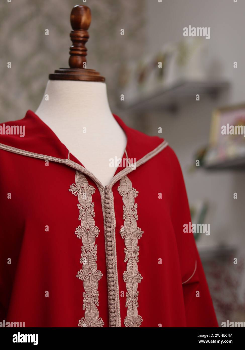 Traditional Moroccan djellaba, hand-stitched Stock Photo - Alamy