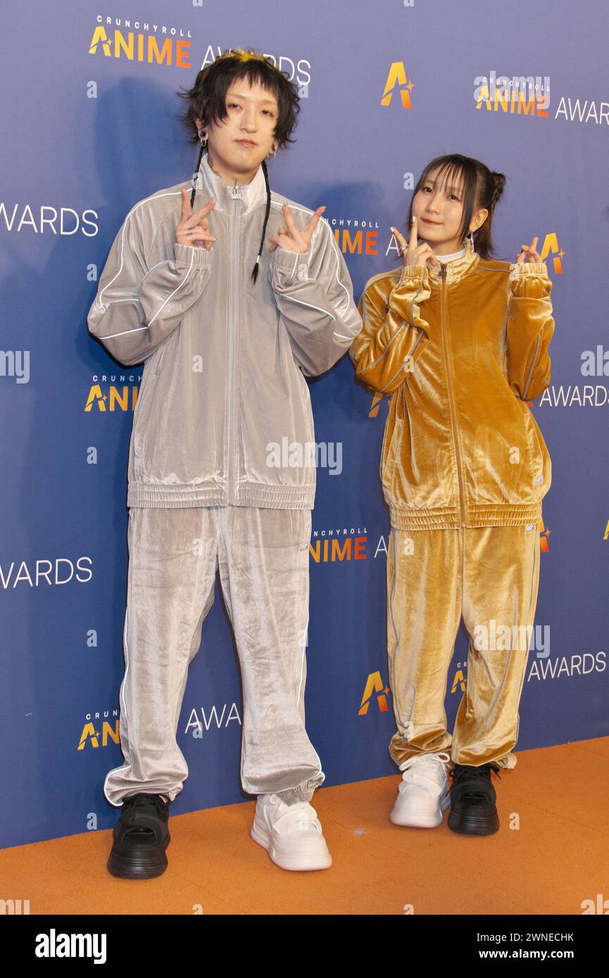 Tokyo, Japan. 02nd Mar, 2024. J-pop duo "YOASOBI" by Vocaloid producer ...