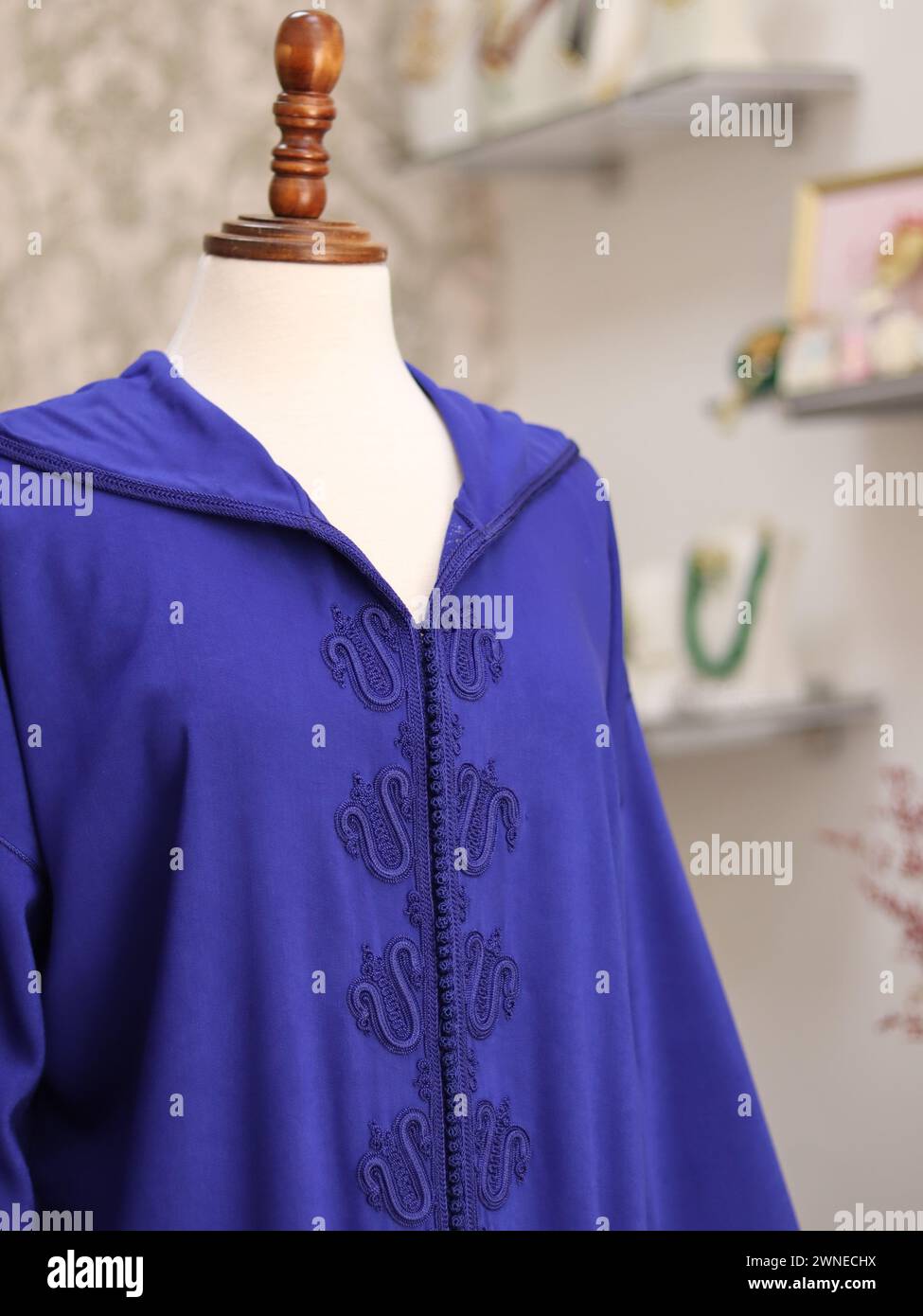 Traditional Moroccan djellaba, hand-stitched Stock Photo - Alamy