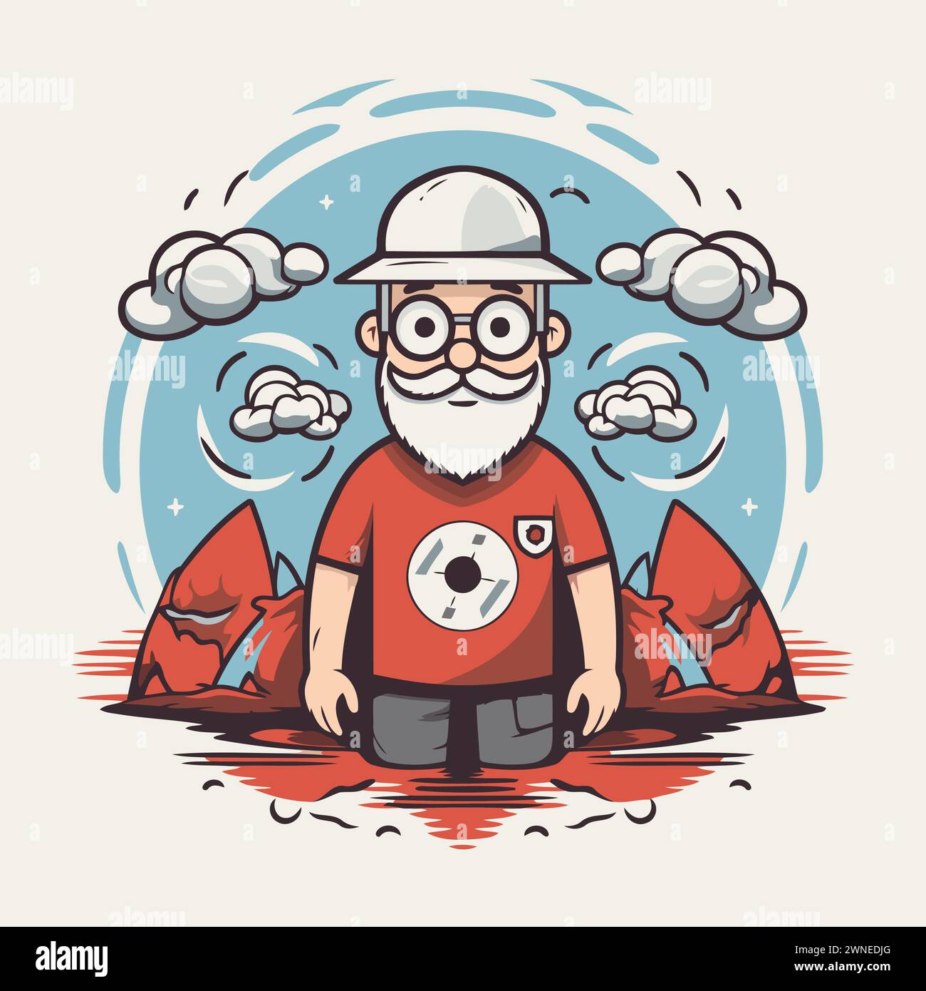 Old man football Stock Vector Images - Alamy