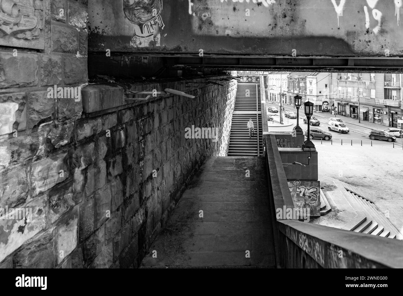 Belgrade, Serbia - 8 FEB 2024: Branko's Bridge is the second largest ...