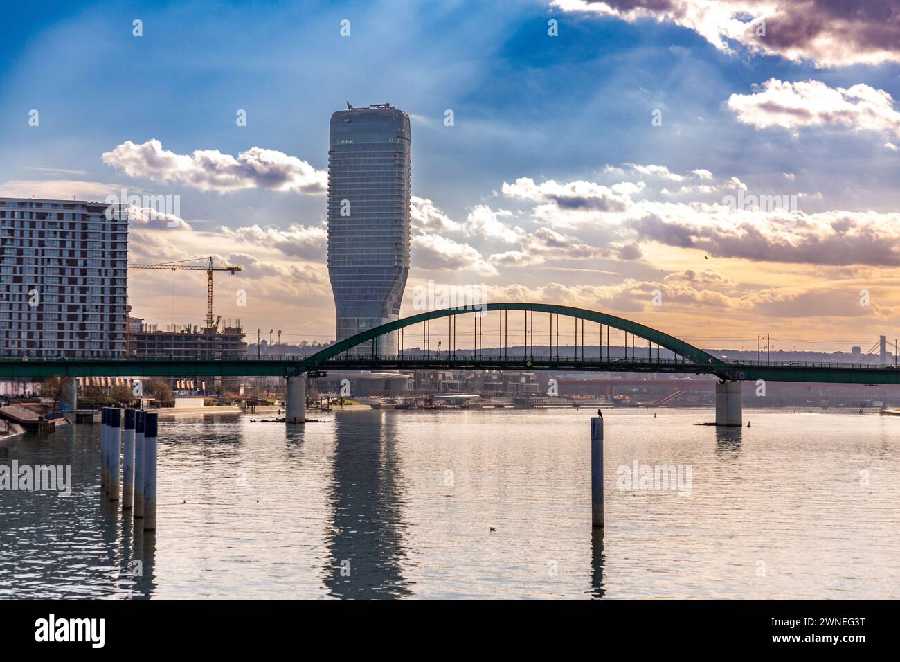 Belgrade, Serbia - 8 FEB 2024: Belgrade Waterfront is an urban renewal ...