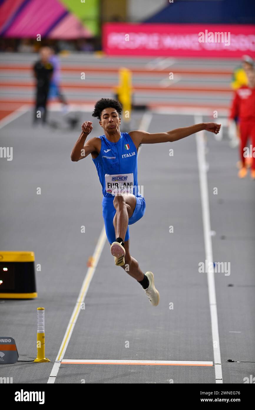 Glasgow, UK. 02nd Mar, 2024. Glasgow Scotland :2–3-2024: Day 2 Mattia ...