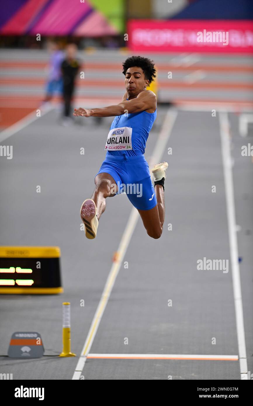 Glasgow, UK. 02nd Mar, 2024. Glasgow Scotland :2–3-2024: Day 2 Mattia ...