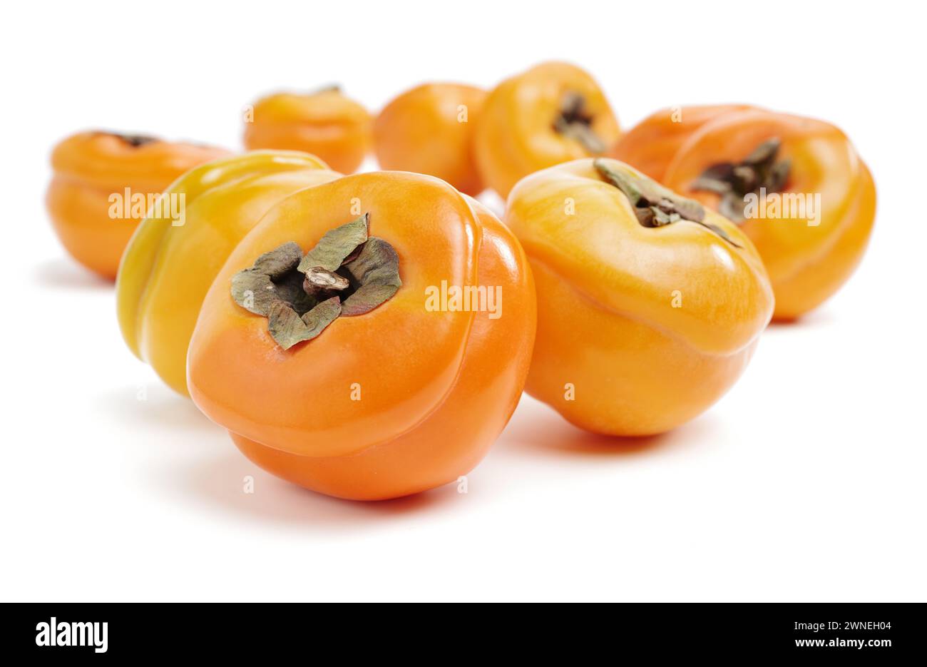 persimmon on a white background Stock Photo - Alamy