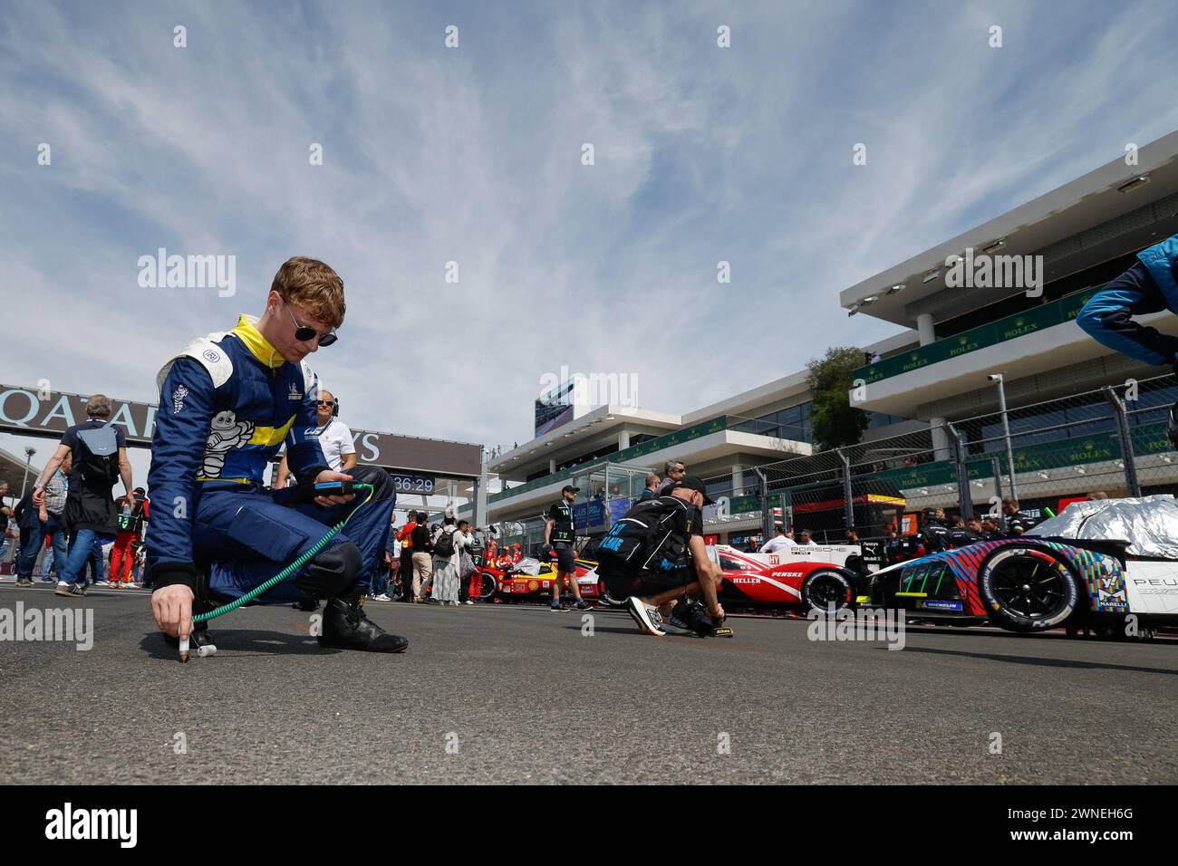 michelin engineer, portrait, grille de depart, starting grid, during ...