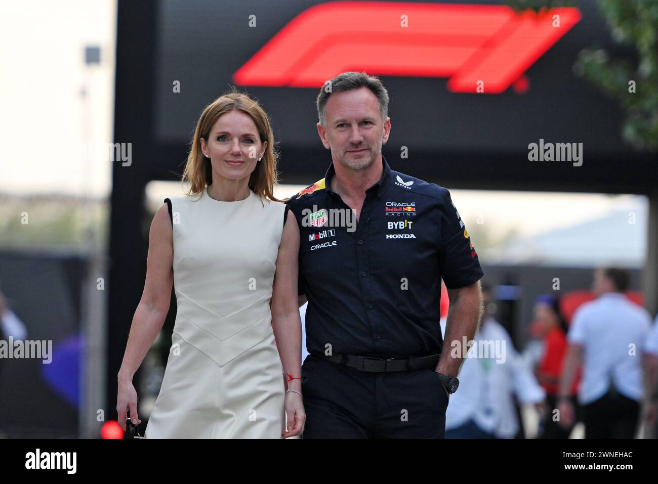 Sakhir, Bahrain. 02nd Mar, 2024. (L to R): Geri Horner (GBR) Singer ...