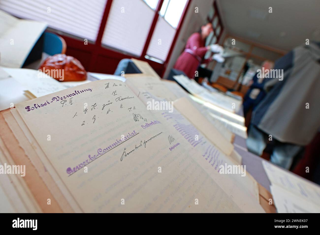 Halberstadt, Germany. 02nd Mar, 2024. Historical documents are on ...