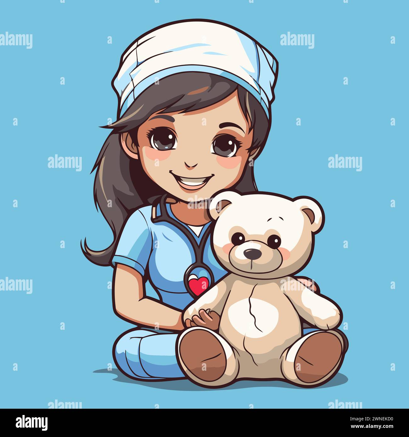 Cartoon nurse Stock Vector Images - Alamy