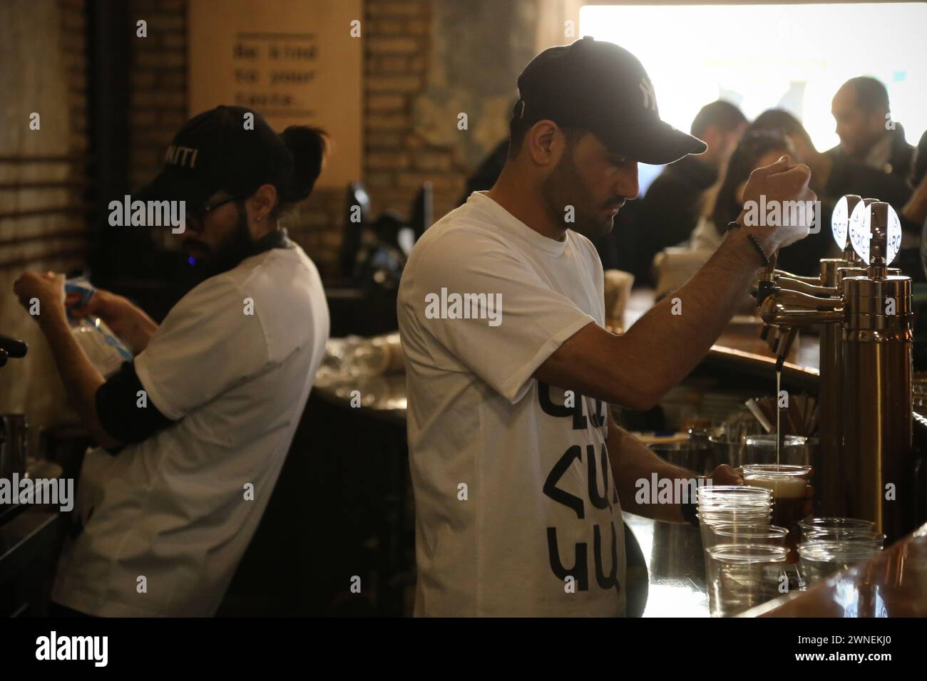 March 2, 2024, Tehran, Iran: An Iranian barista prepare non alcoholic ...