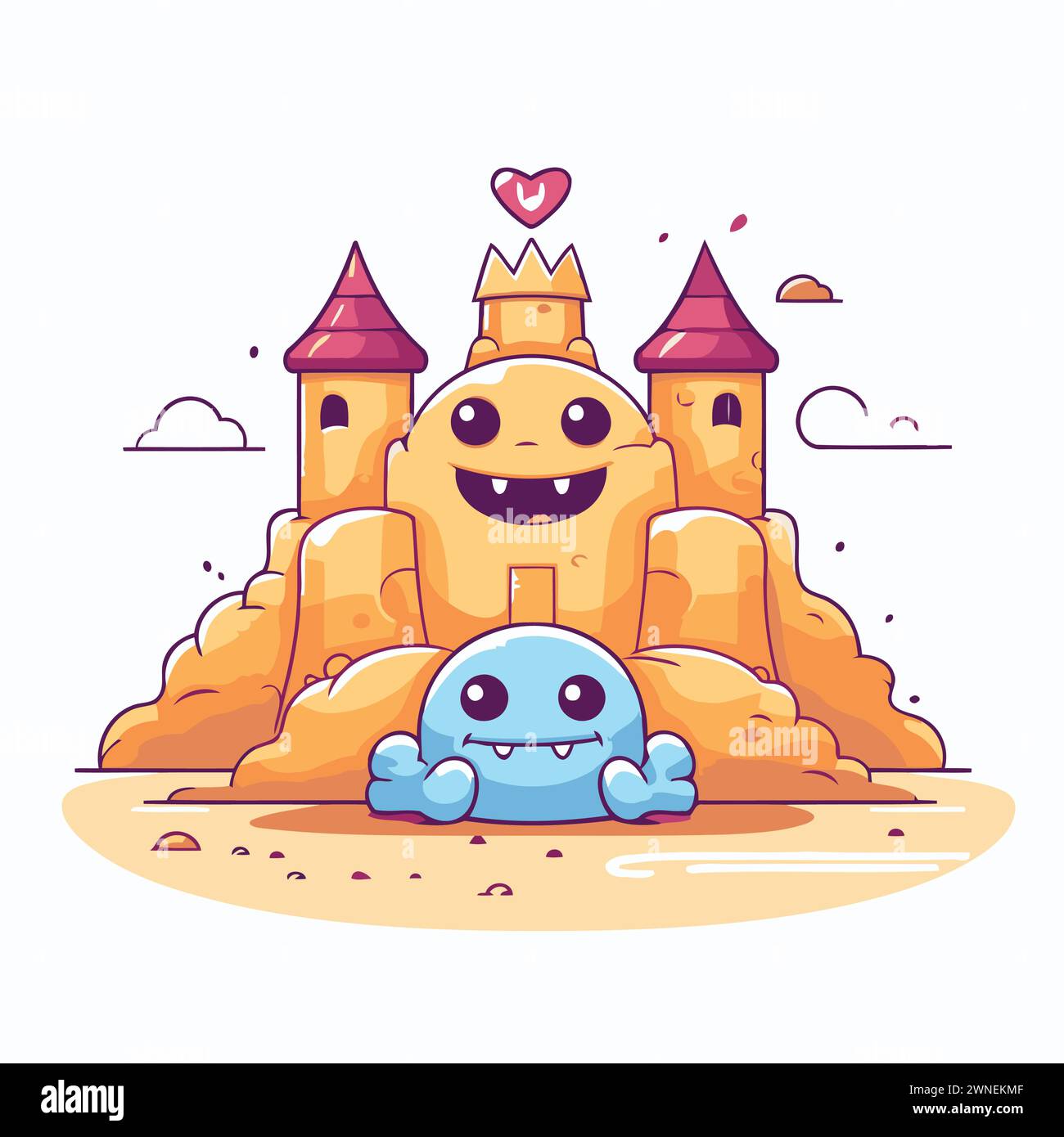 Funny sand castle hi-res stock photography and images - Alamy