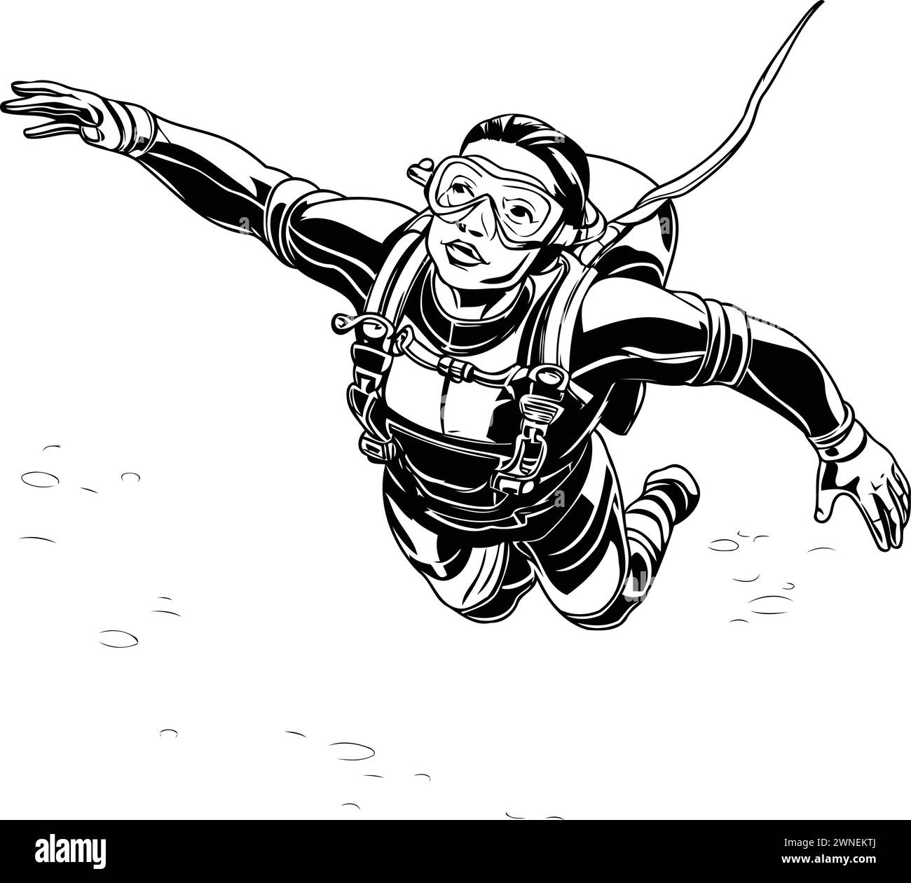 Skydiving drawing hi-res stock photography and images - Alamy