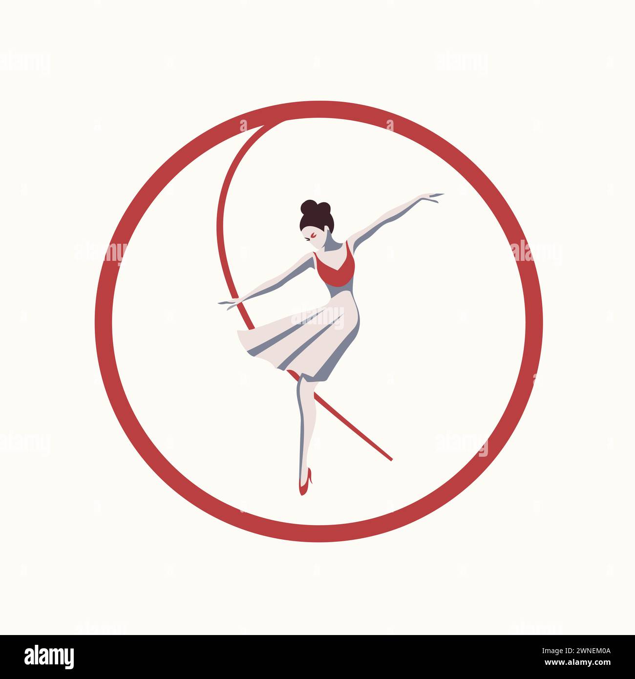 Dancing round the circle Stock Vector Images - Alamy
