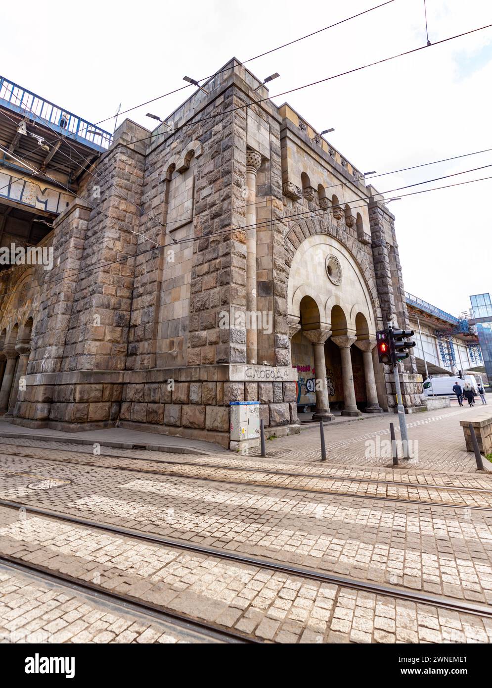 Belgrade, Serbia - 8 FEB 2024: Branko's Bridge is the second largest ...